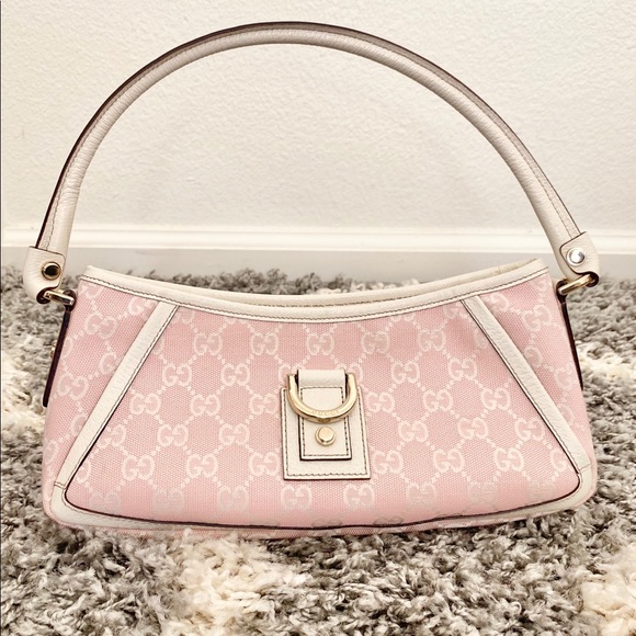 Gucci | Bags | Sold Gucci Small Abbey Pink And White Bag | Poshmark